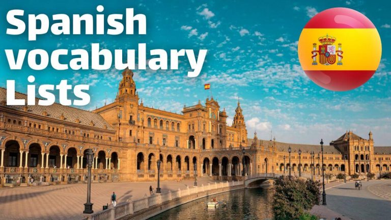 Spanish Vocabulary Lists (PDF)